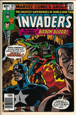 The Invaders #40 VF (1979) Sub-Mariner, Captain America, Human Torch | eBay