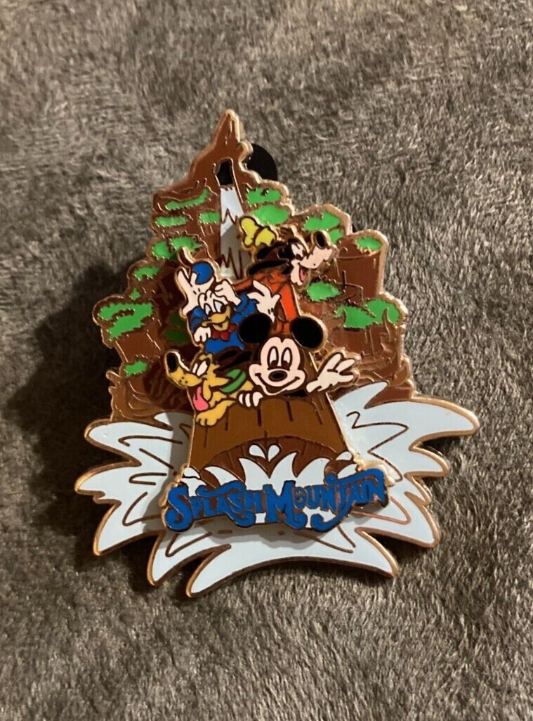 Disney World Splash Mountain Pin 2008 Sliding piece with Mickey and ...
