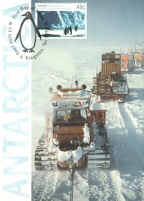 1990 Scientific Co-operation Antarctica Joint Issue Maxi Card POSTCARD ...
