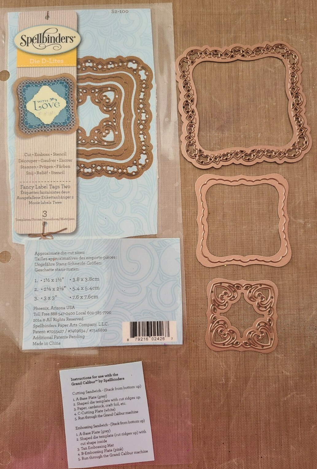 Spellbinders Die-D-Lites Fancy Labels Tags Two | eBay