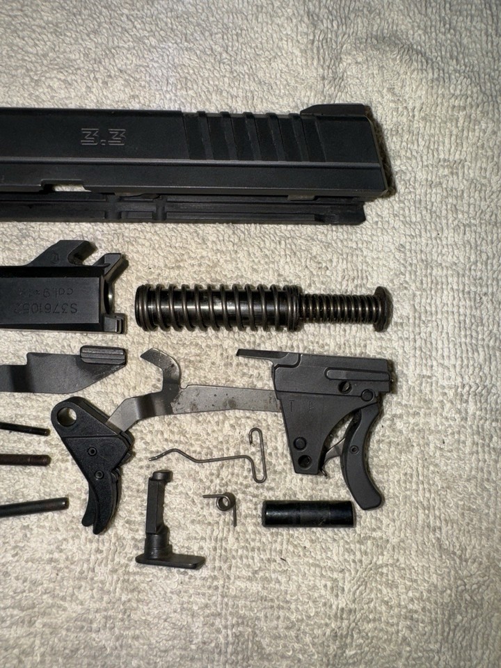 Springfield XDS 9mm Slide Assembly, Complete, Barrel, Recoil Spring ...