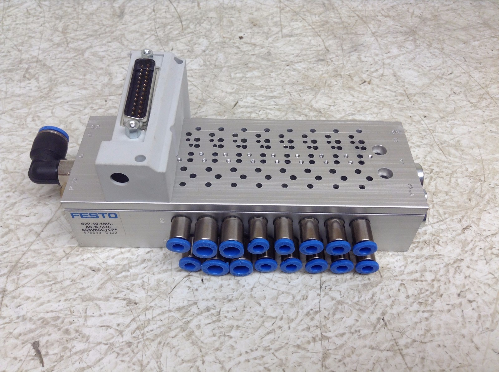 Festo CPASC1-VI Solenoid Valve Manifold Block 82P-10-1MS-AB-N-SLD ...