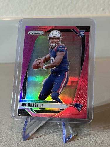 2024 Panini NFL Prizm Joe Milton III Pink Pulsar Prizm RC #354 NE ...