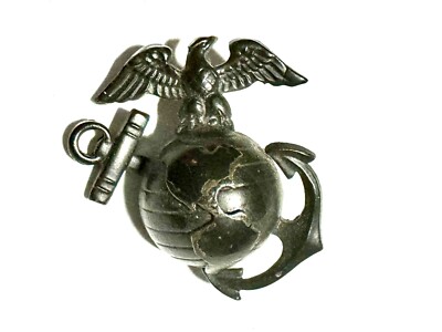 M1937 USMC Officer EGA Collar Emblems HH Sterling | eBay