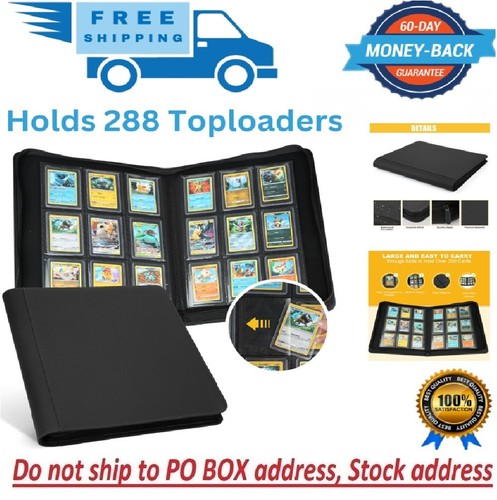 Toploader Binder Holds 288 Toploaders 9 Pocket Top Loader Binders for 3 ...