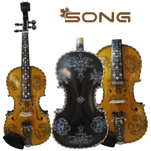 Full size Violin,4 string Hardanger fiddle ,Loud Rich sound, Hand ...