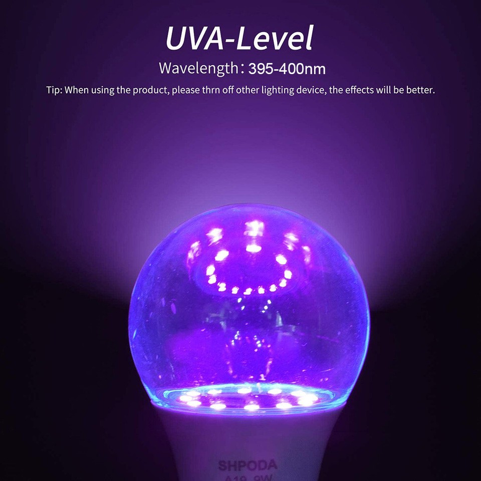 2X Led Ultraviolet Black Light Uv Bulb Glow in the Dark Ultra Violet Neon E26/27 | eBay