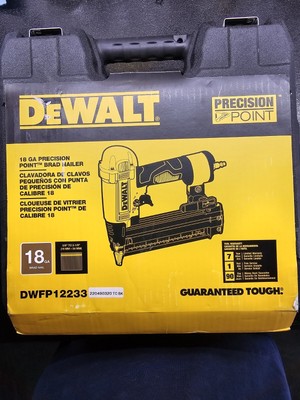 DEWALT DWFP12233 18-Gauge Precision Point Pneumatic Brad Nailer with ...