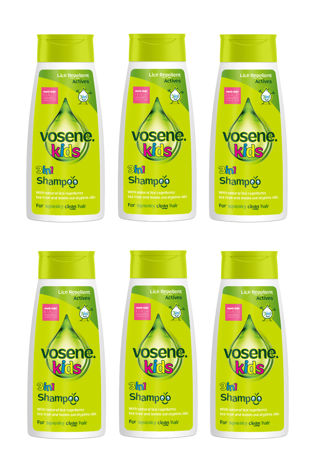 Vosene Kids 3 in 1 Shampoo, Conditioner and with Head Lice Nit ...