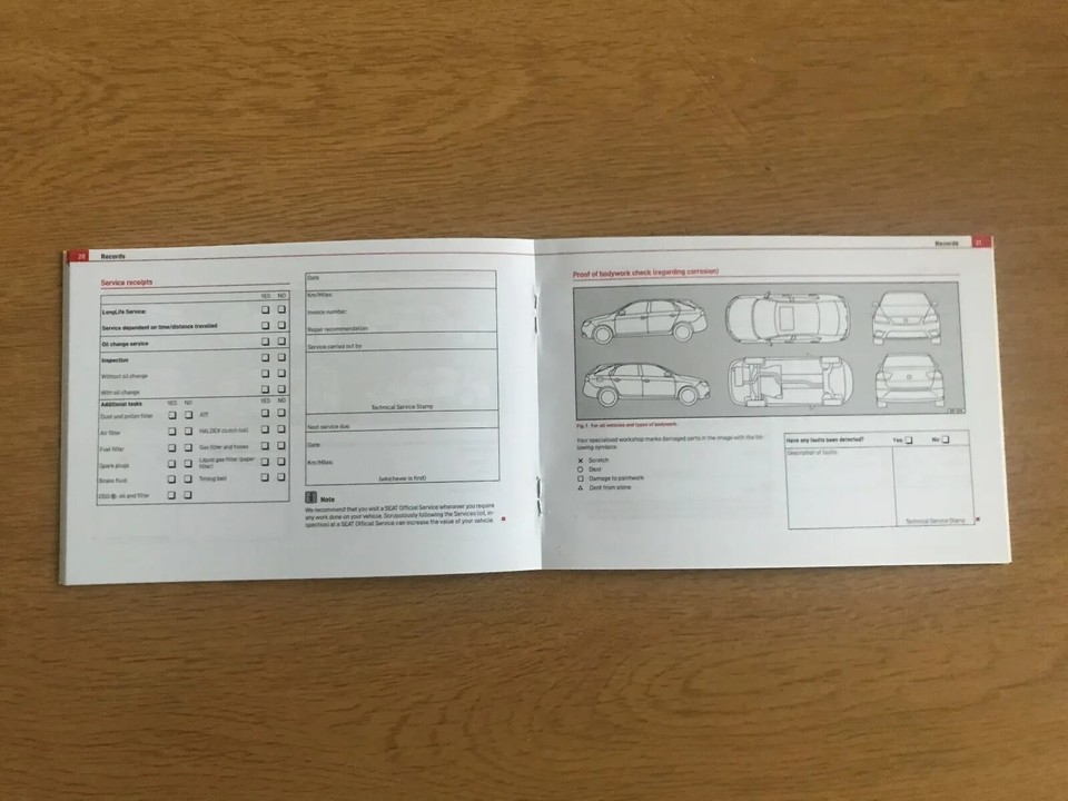 GENUINE SEAT LEON SERVICE HISTORY BOOK , ALL MODELS DIESEL PETROL FR ...