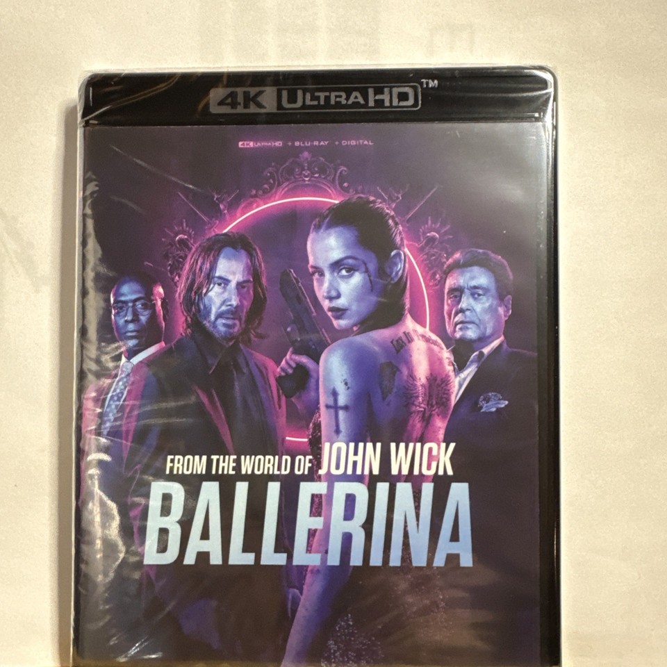 Ballerina (4K UHD, Blu-Ray & Digital, 2025) w/ Slipcover John Wick Spinoff | eBay