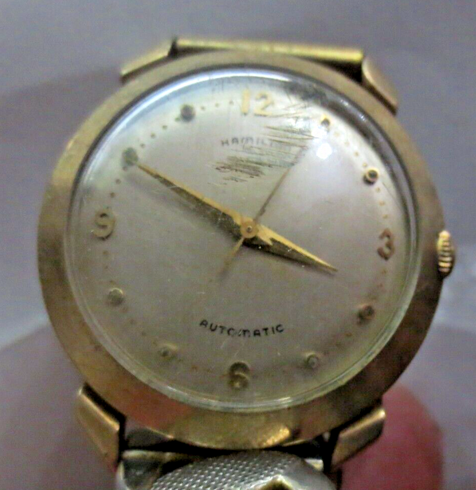 Vintage Hamilton Automatic Men’s Watch 10k gold Filled wide bezel | eBay