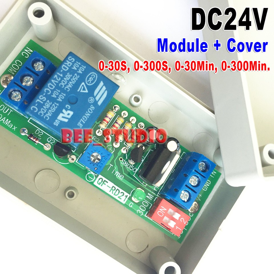 DC 5V 12V 24V Adjustable Time Delay Timing Timer Relay Switch Turn Off ...