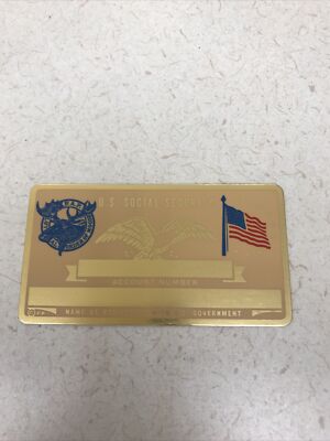 Engraving - Metal Social Security Card
