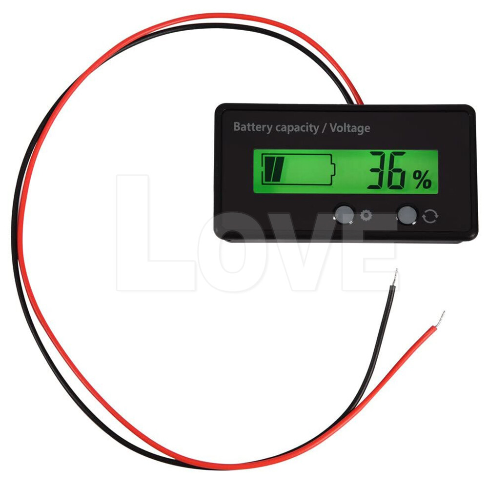 LCD 12V 24V 36V 48V Battery Status Voltage Voltmeter Monitor Meter ...