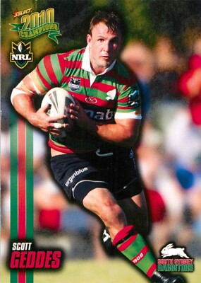 2010 SOUTH SYDNEY RABBITOHS NRL Card SCOTT GEDDES | eBay Australia