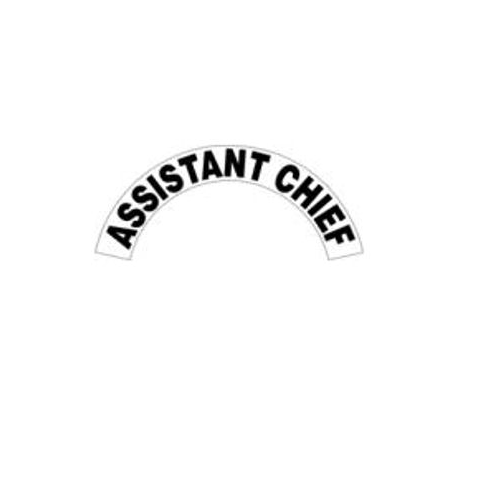 3x7 Inch Assistant Chief Helmet Crescent Rocker Rockers Reflective ...