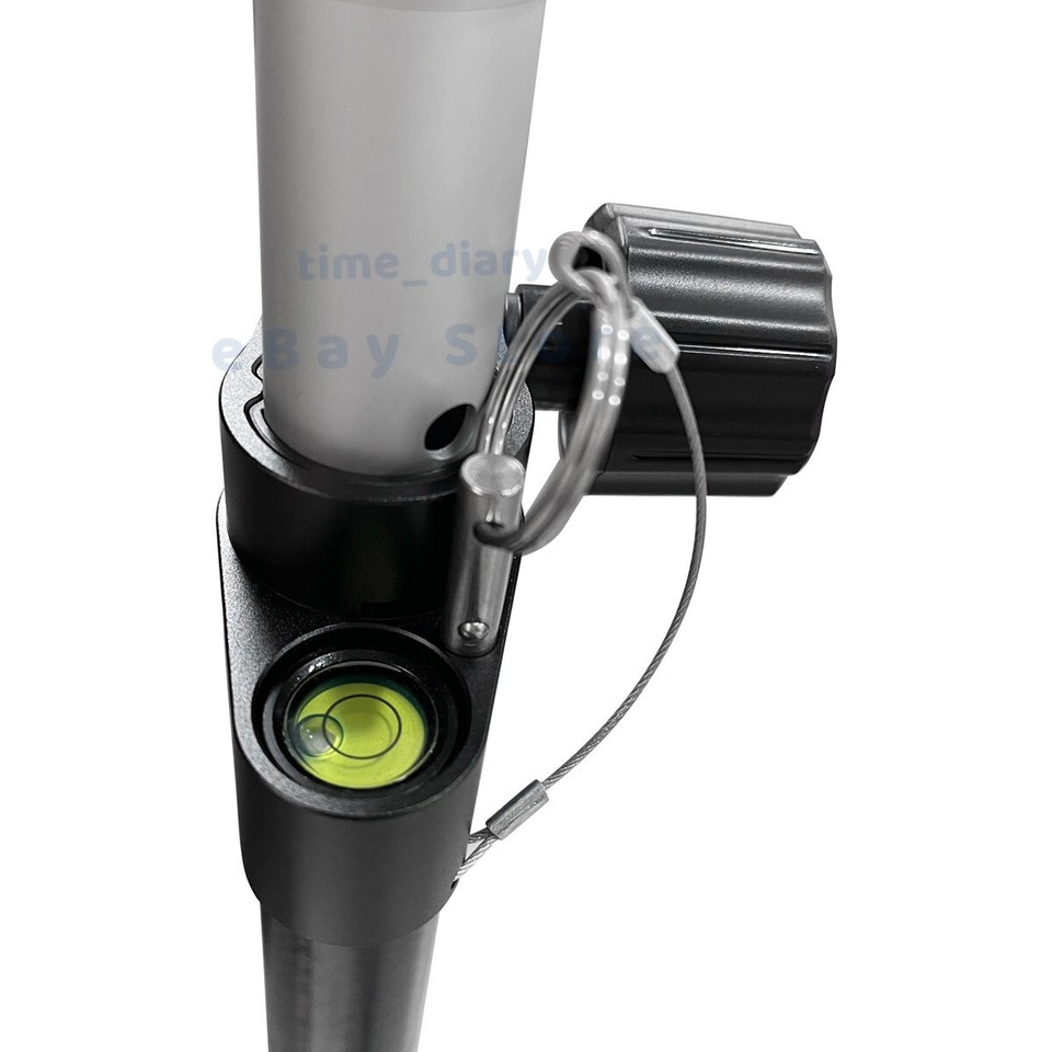TELESCOPIC GPS GNSS POLE 2.1M RTK ROD CARBON FIBRE SURVEYING TOTAL ...