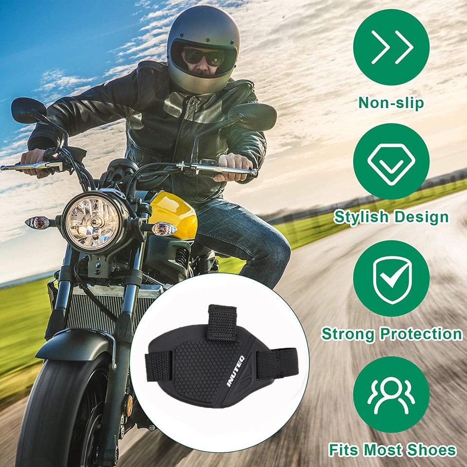 Motorcycle Anti-slip Shift Pad Riding Shifter Lever Shoe Boot Protector ...