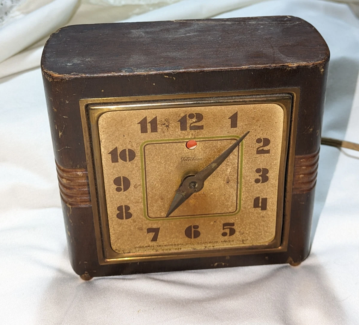 VINTAGE ART DECO WARREN TELECHRON PHARAOH MANTLE CLOCK Sold, 57% OFF