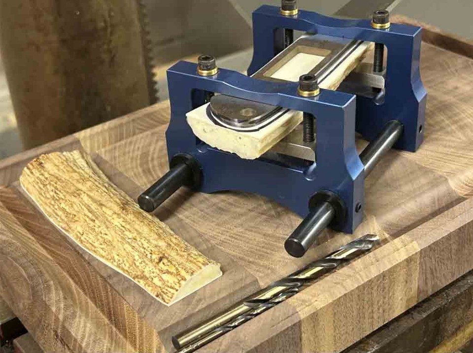 Perpendicular Drilling Fixture - DRILL EASY STRAIGHT HOLES Knife Makers ...