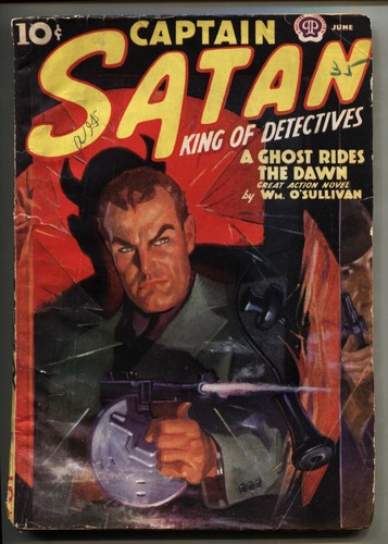 Captain Satan June 1938--LAST ISSUE--Rare Hero PULP magazine | eBay