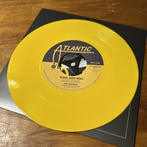 Led Zeppelin rock and roll 7" rsd 2018 yellow vinyl promo | eBay