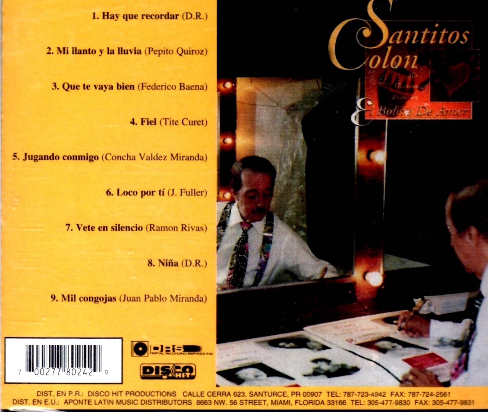Colon Santitos Mis Grandes Exitos En El Bolero De Amor CD for sale ...