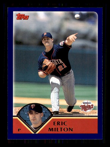 2003 Baseball Topps Eric Milton Minnesota Twins #239 | eBay