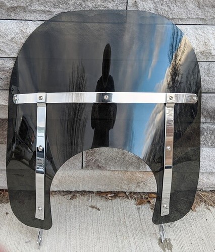 Calsci Tinted Detachable Windshield for Harley Road King Freewheeler | eBay