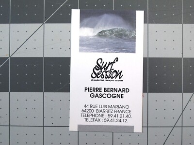 vtg Surfing -Surfboard company business card Surf Session Magazine | eBay