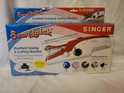 SINGER SEW QUICK HANDHELD SEWING & CRAFTING MACHINE COMPACT Cordless ...