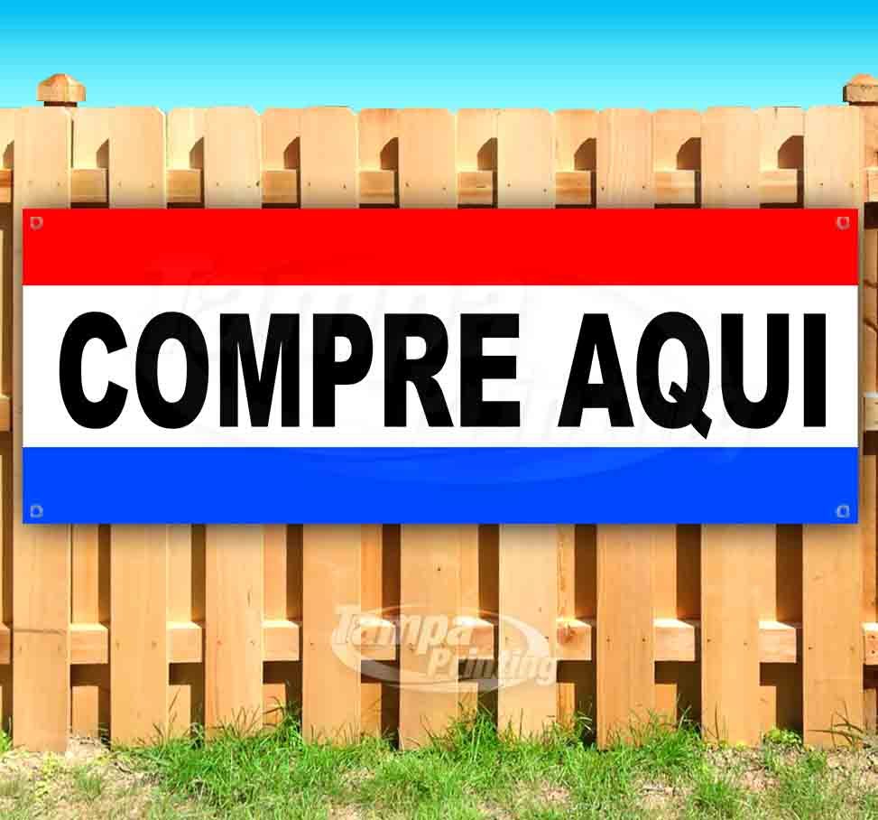 COMPRE AQUI Advertising Vinyl Banner Flag Sign BUY HERE SPANISH CAR ...