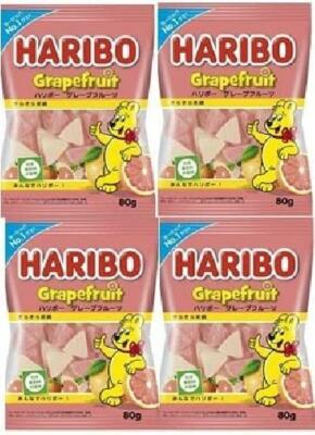 HARIBO Grapefruit Gummy Candy 80g x 4 Bags | eBay