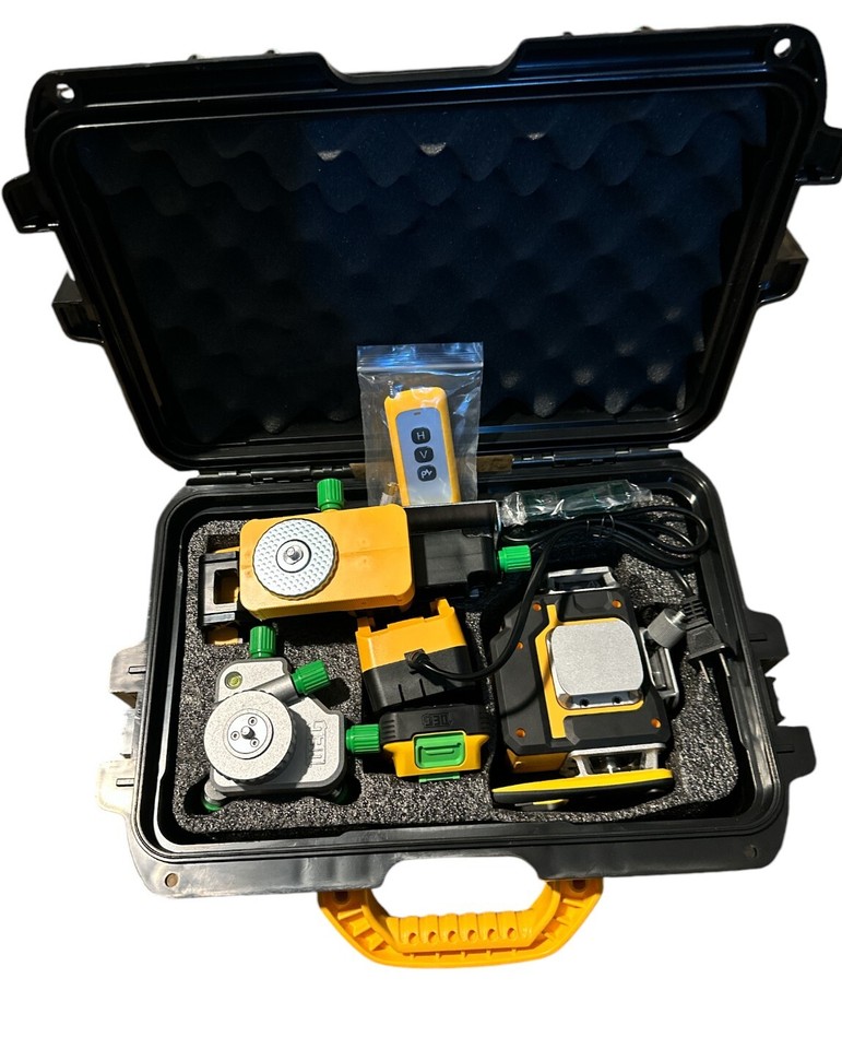 Laser Level 360 Self Leveling, 4x360 Green Laser Level with 12V ...