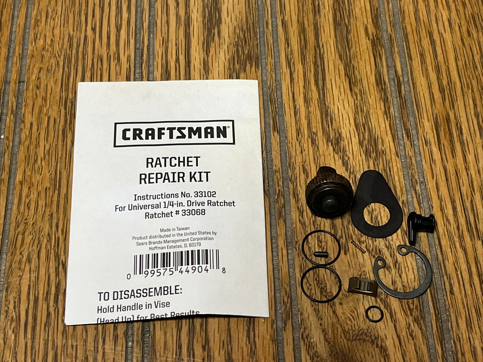 Craftsman 33102 1/4 Ratchet Repair Rebuild Kit For Universal 33068 ...