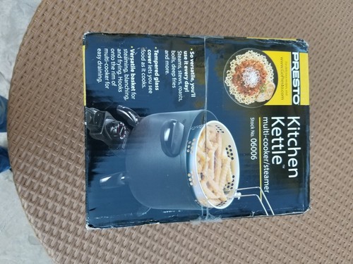 Presto 06006 Kitchen Kettle Multi-Cooker - Black for sale online | eBay