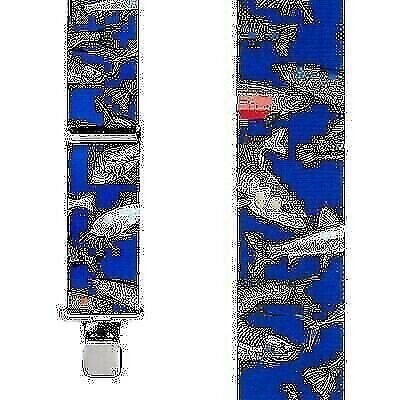 SuspenderStore Fish Suspenders - 2-Inch Wide Elastic - CLIP - 3 Sizes ...