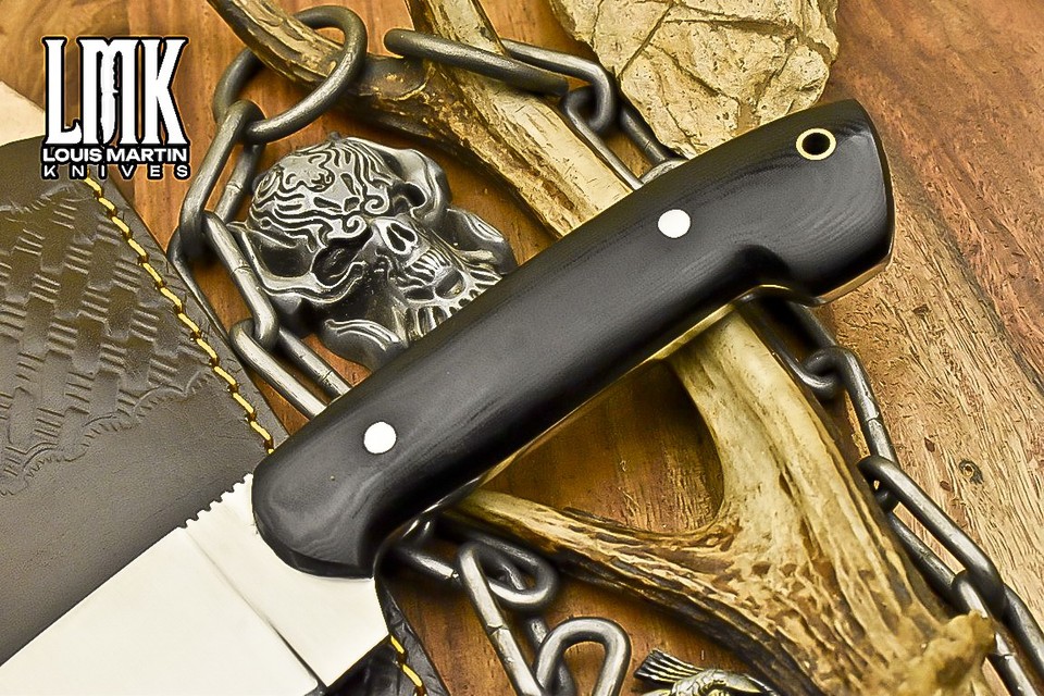 LMK Hand Forged Handmade Tracker Knife D2 Tool Steel Micarta Gift ...