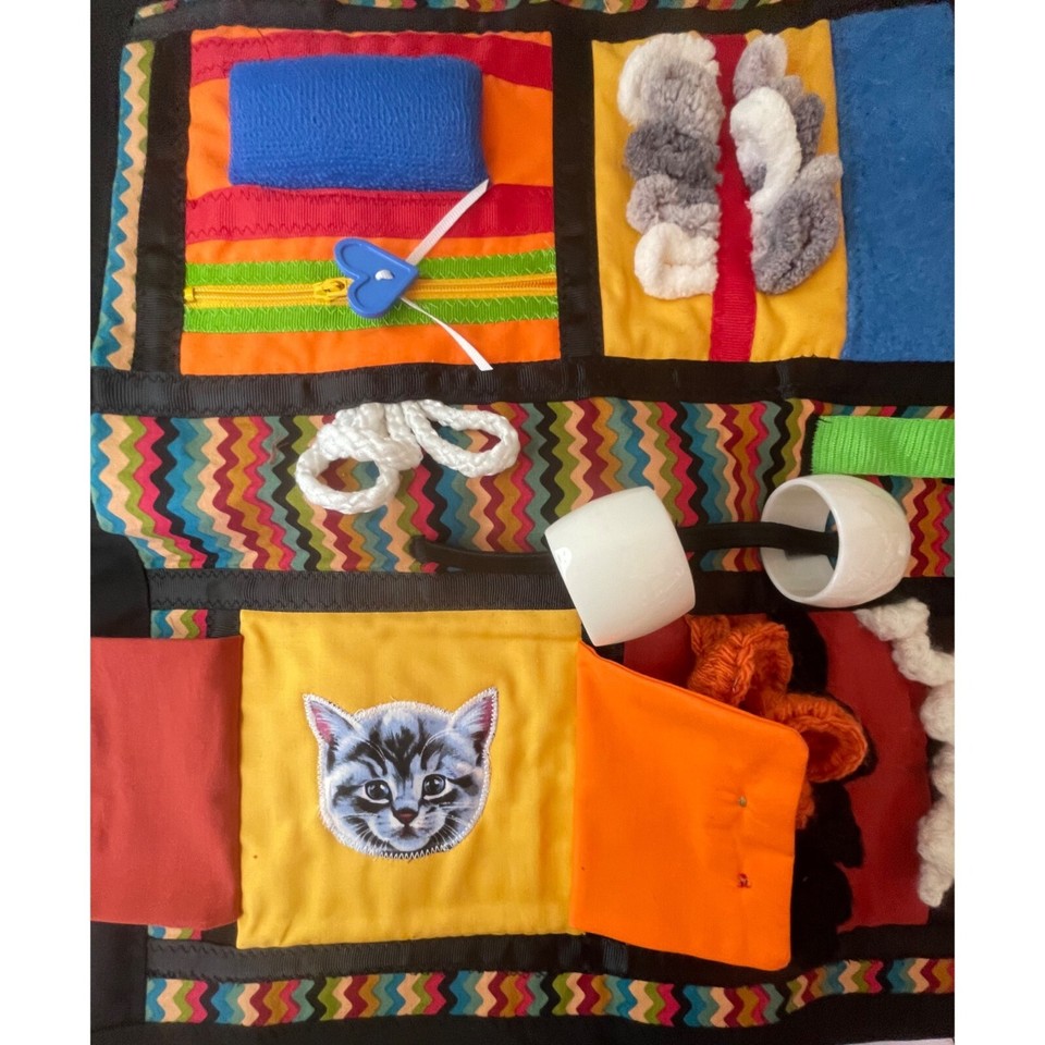 Fiddle Fidget Mat Sensory Quilt Alzheimer's Dementia Stroke Rehab ...