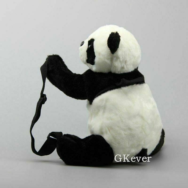 Cartoon Lovely Panda Plush Backpack Stuffed Animal Doll Toy Plushie Bag ...