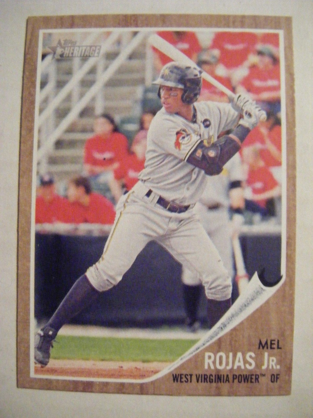 MEL ROJAS JR. 2011 RC Topps Heritage Minors WEST VIRGINIA baseball card ...