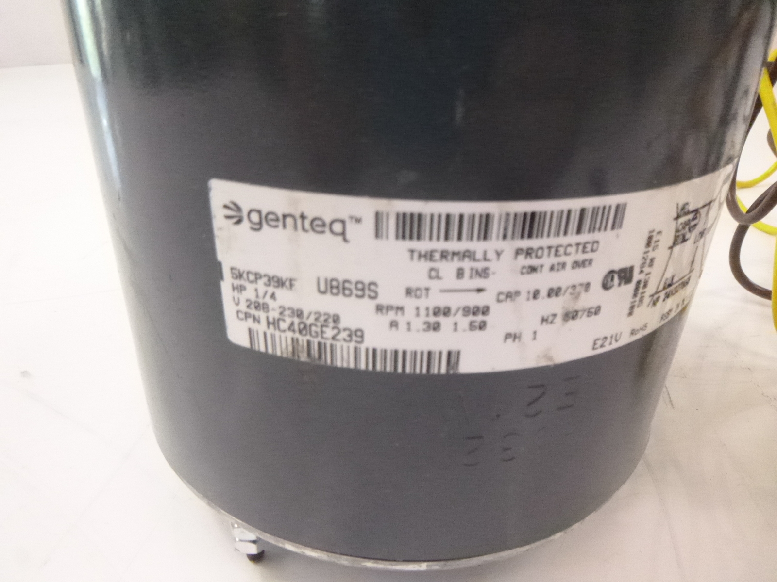 Genteq 5KCP39KF 1/4 HP Condenser Fan Motor 230v Fast Ship for sale ...