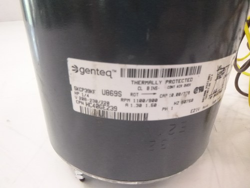 Genteq 5KCP39KF 1/4 HP Condenser Fan Motor 230v Fast Ship for sale ...