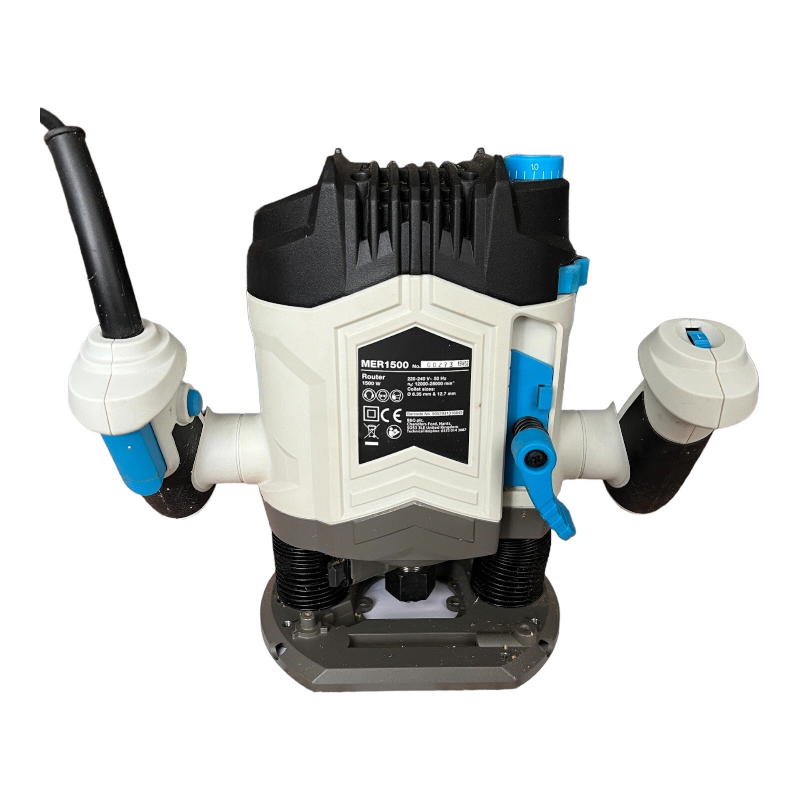 Mac Allister MER1500 plunge router 1500W | Grelly UK