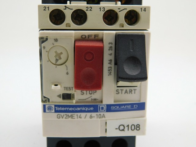 Telemecanique Gv2me14/6-10a Motor Protection Circuit Breaker 3ka 690v ...