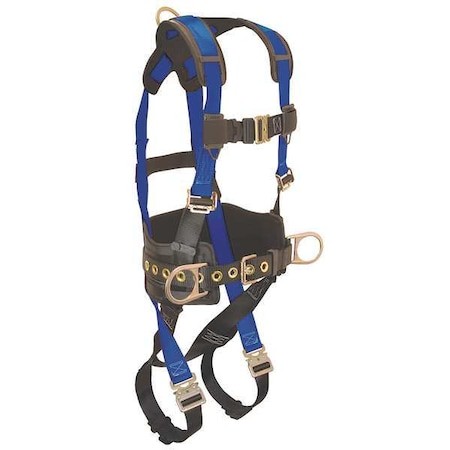 Condor 45J273 Condor Full Body Harness, L, 425 Lb., Quick-Connect Chest ...