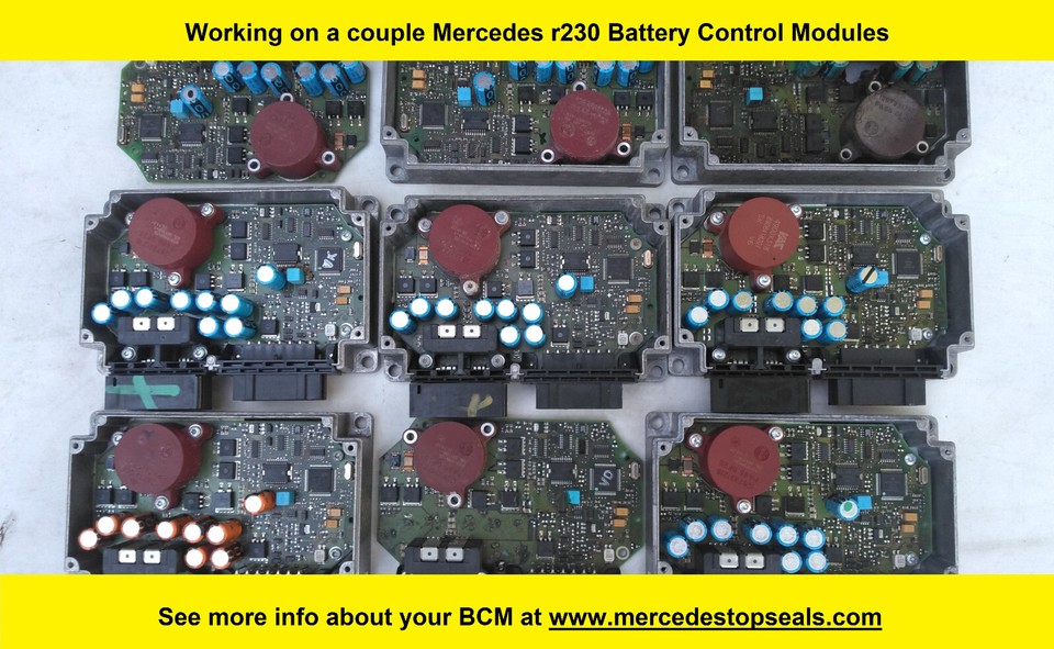 UPGRADED Mercedes SL500 SL55 R230 Battery Control Module BCM Load ...