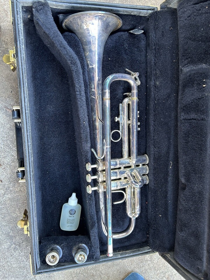 Bach OMEGA Silver Trumpet Engraved | eBay