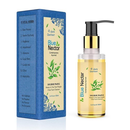Blue Nectar Ayurvedico Brufolo Trasparente Lavaggio Viso Con Miele ...